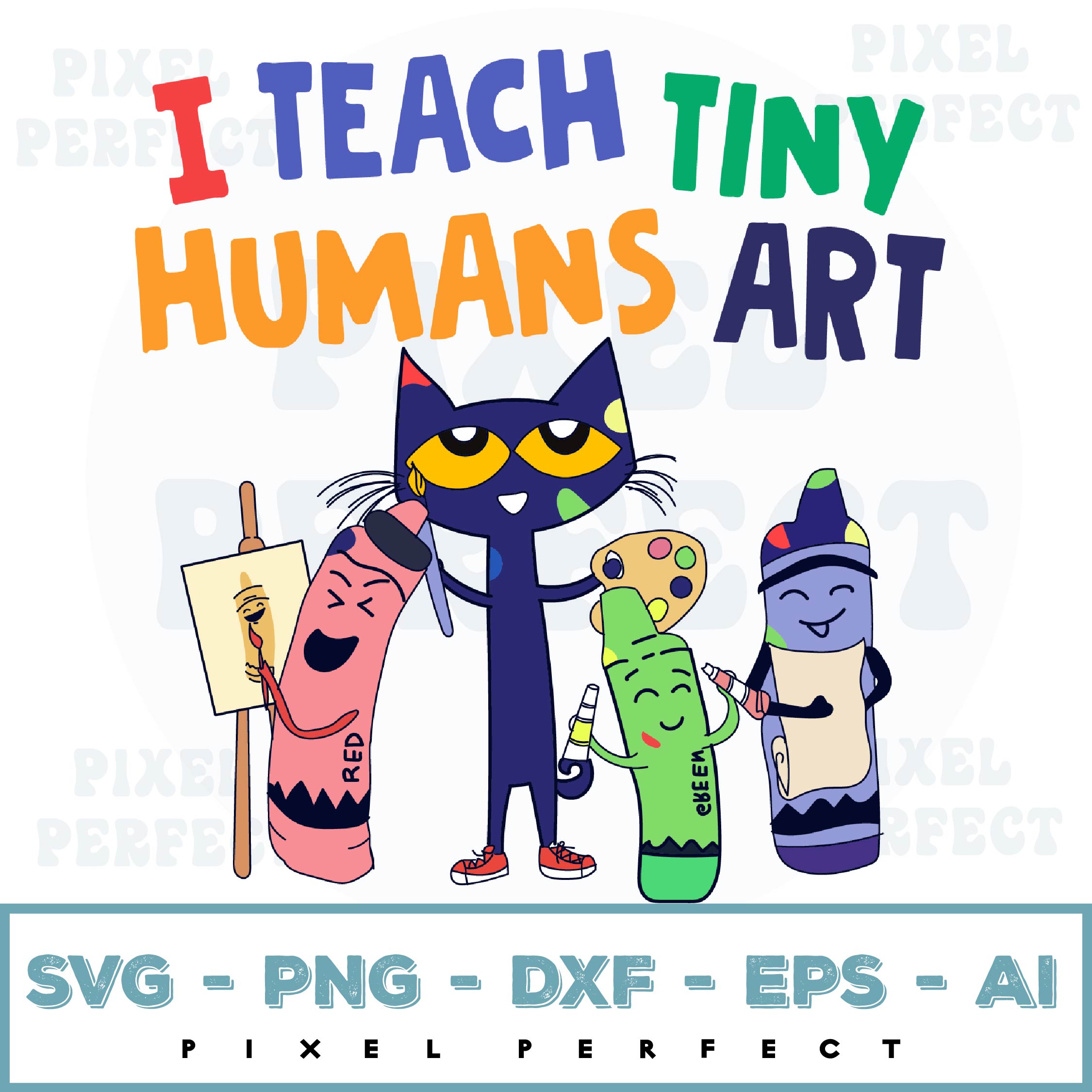 Art Teacher Svg, I teach tiny humans art Svg | Inspire Uplift