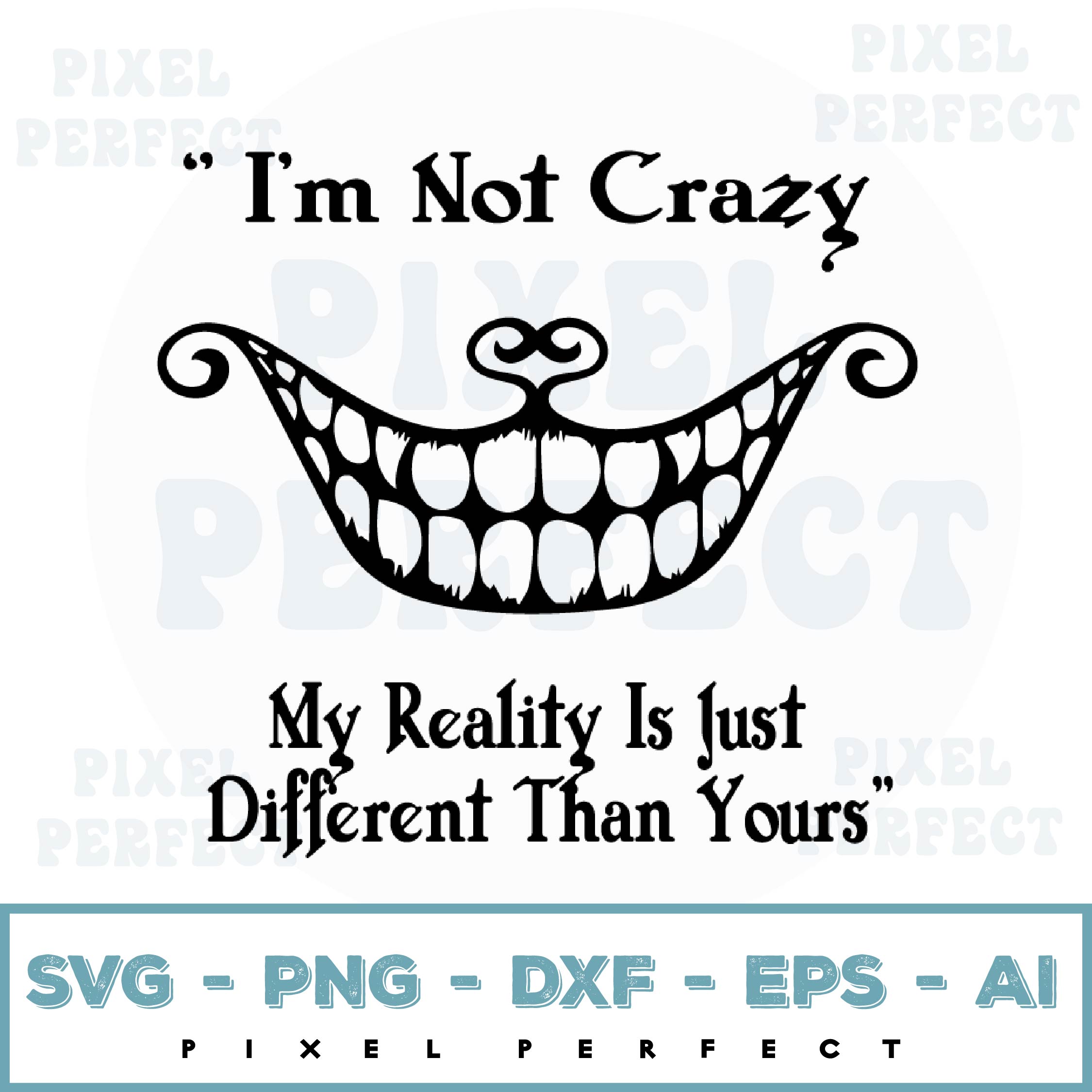 Mad Hatter Vector Calligram Svg, Pop Svg | Inspire Uplift