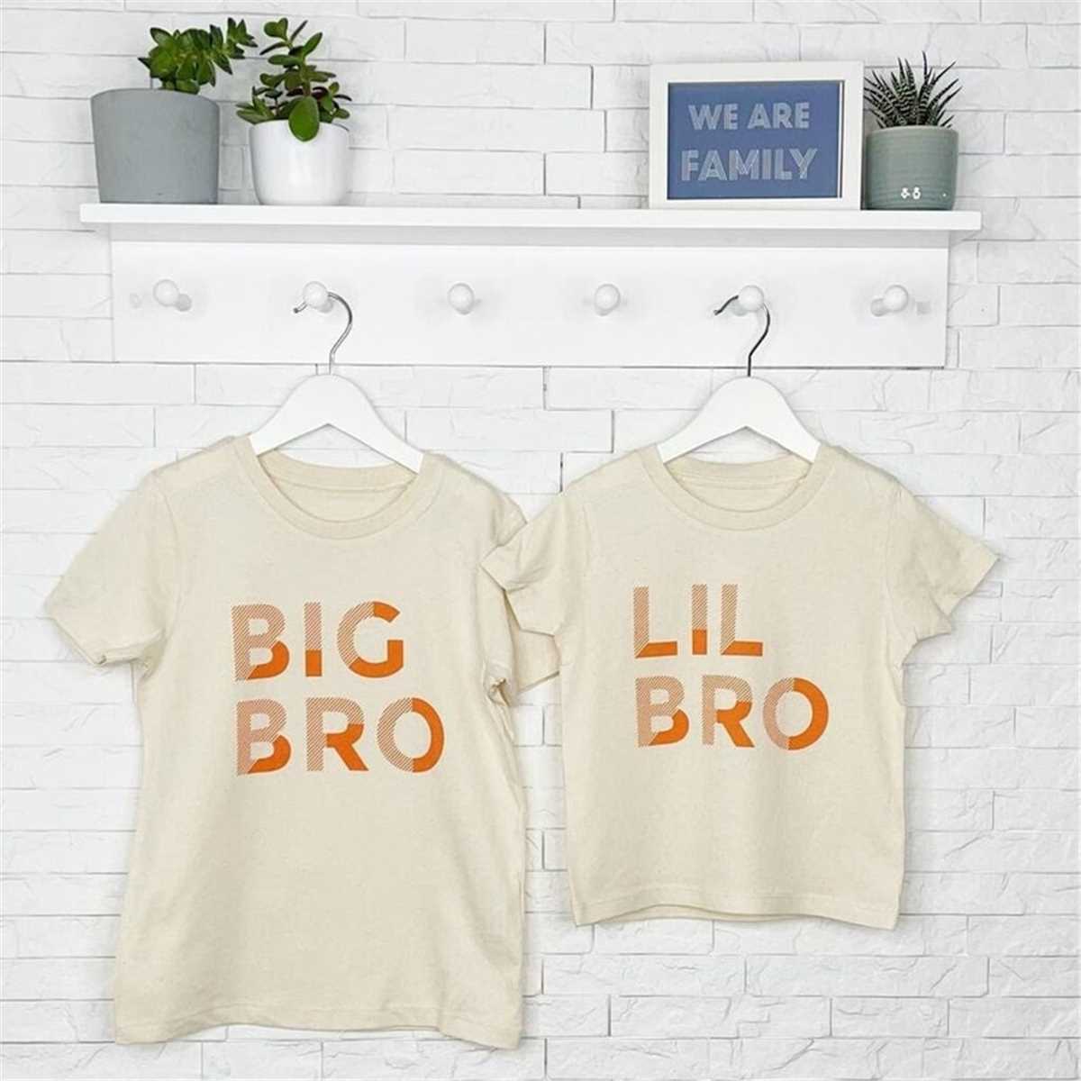 Orange Block Big Bro Lil Bro T Shirt Set | Inspire Uplift