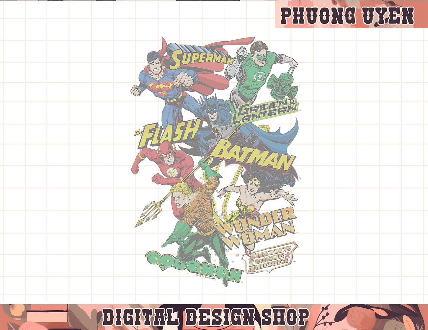 Justice League Justice Collage png, sublimate | Inspire Uplift