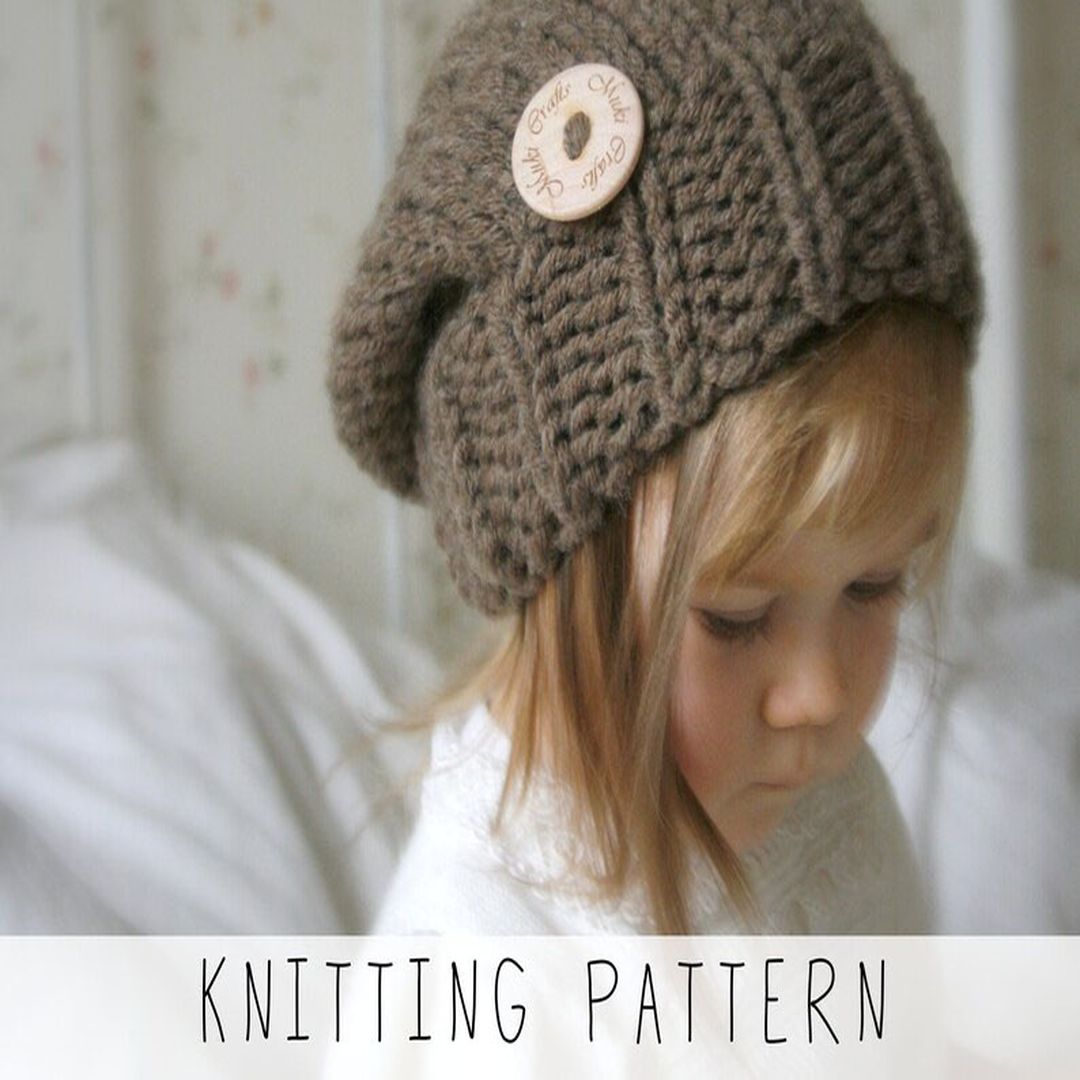 KNITTING PATTERN easy chunky hat knitting pattern x Knit hat | Inspire ...