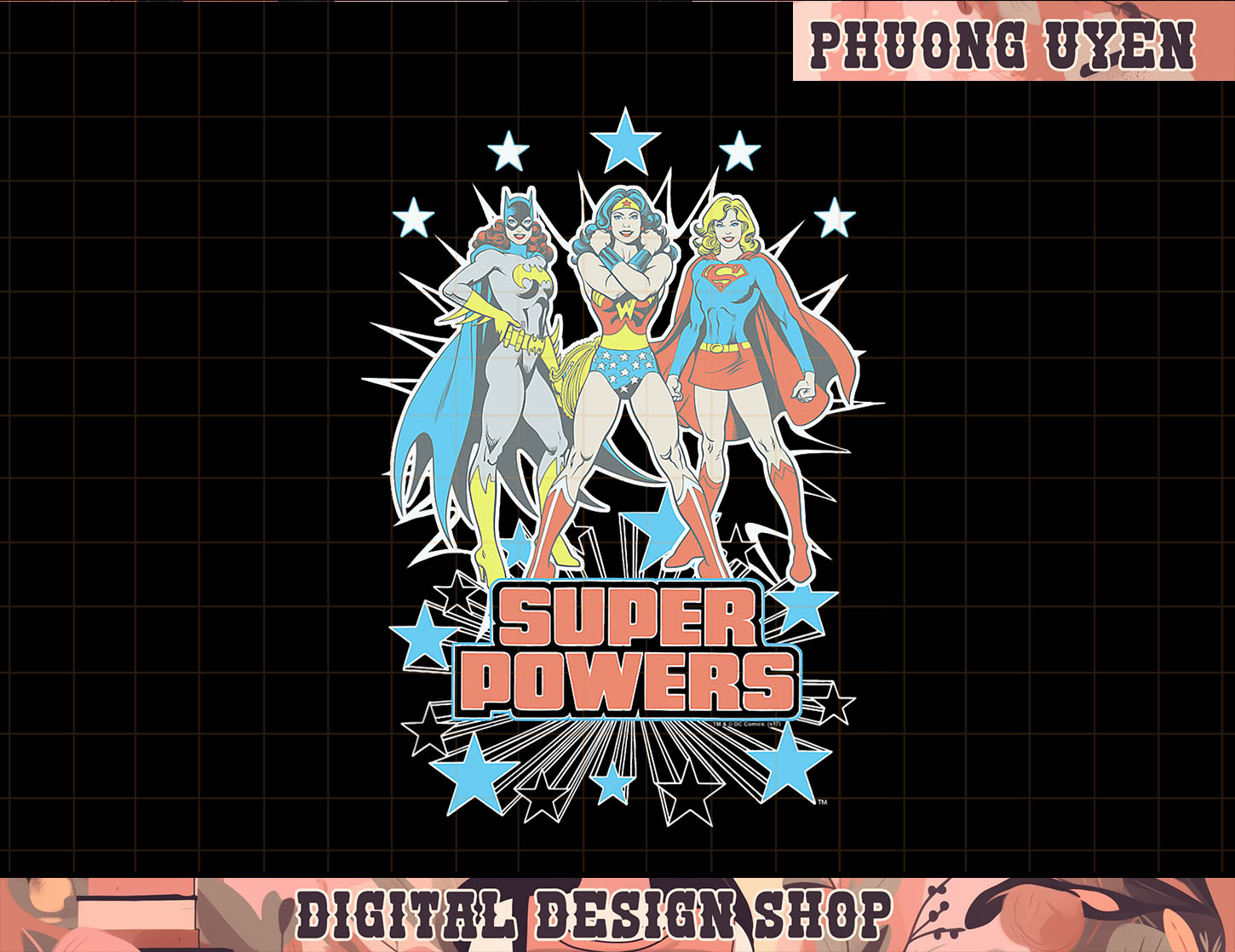 Justice League Super Powers x3 png, sublimate - Inspire Uplift