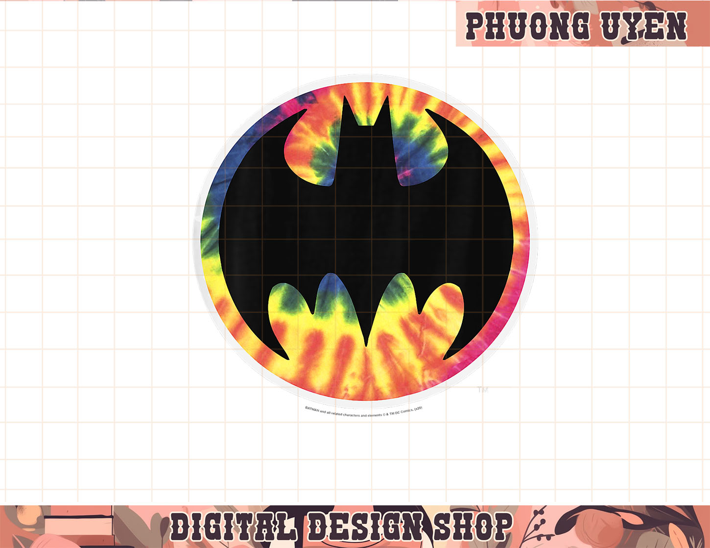Kids DC Comics Pride Batman Rainbow Tie Dye Logo png, subli | Inspire ...