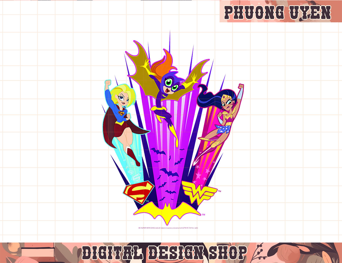 Kids DC Comics Super Hero Girls Group Action Shot png, subl | Inspire ...