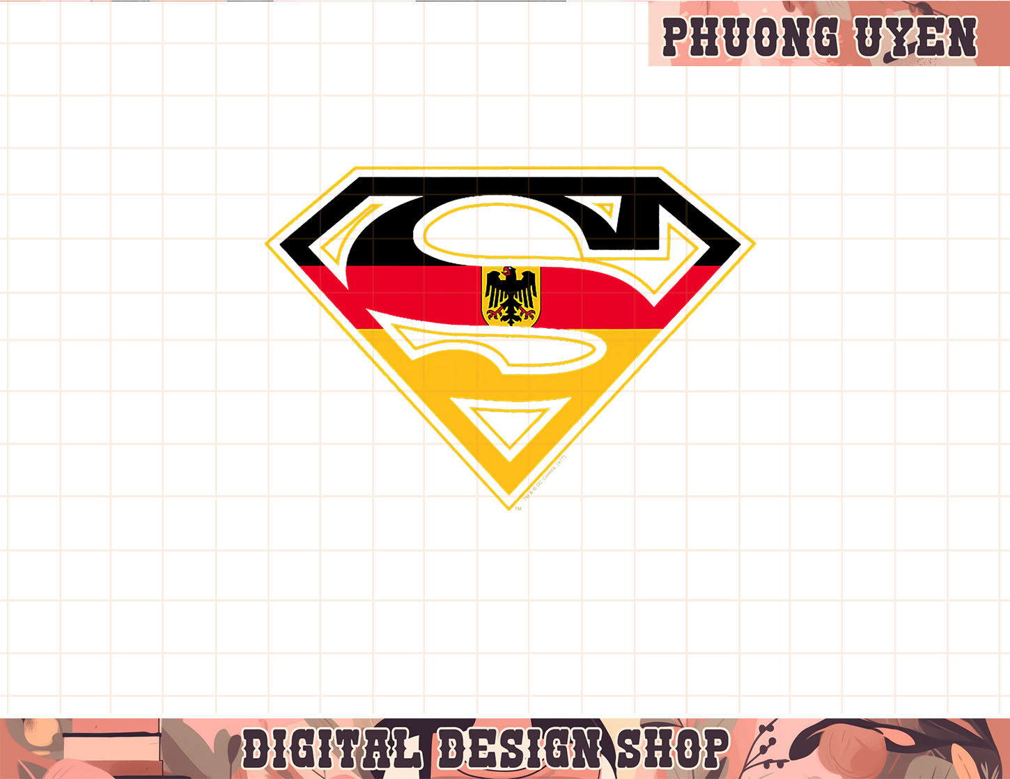 Superman German Shield png, sublimate | Inspire Uplift
