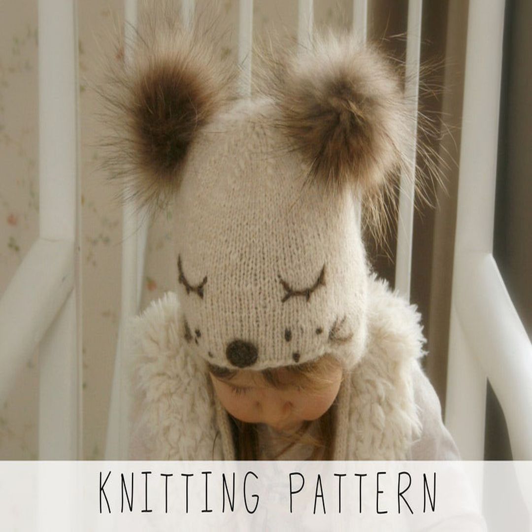 KNITTING PATTERN earflap hat knitting pattern, Easy Knit Pat | Inspire ...