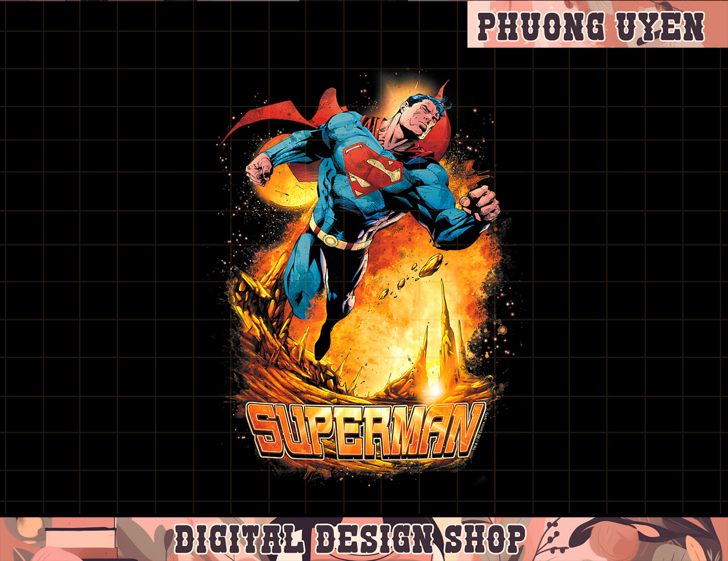 Superman Space Case T Shirt png, sublimate | Inspire Uplift