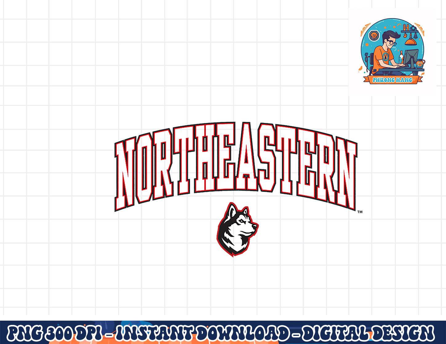 Northeastern Huskies Arch Over Red Officially Licensed png, | Inspire ...