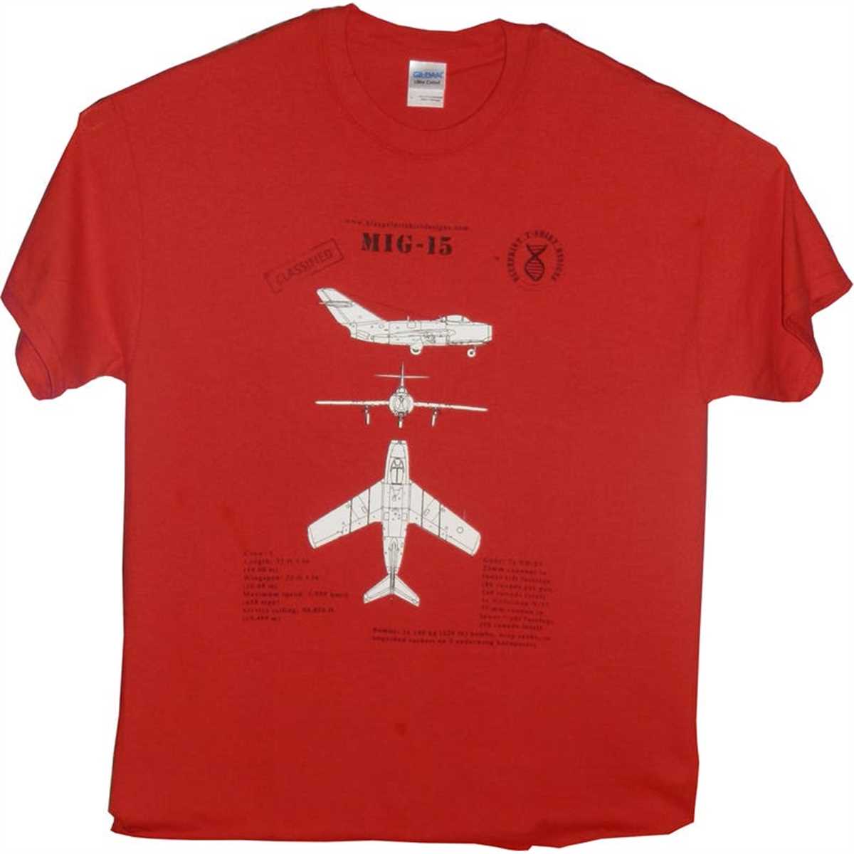 Mig-15 - Russian Aircraft / military t-shirt with blueprint | Inspire ...