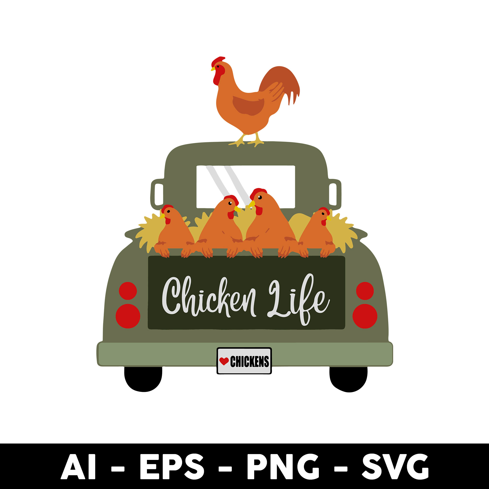Chicken Life Svg, Chicken Svg, Car Svg, Mother's Day Svg - D | Inspire ...