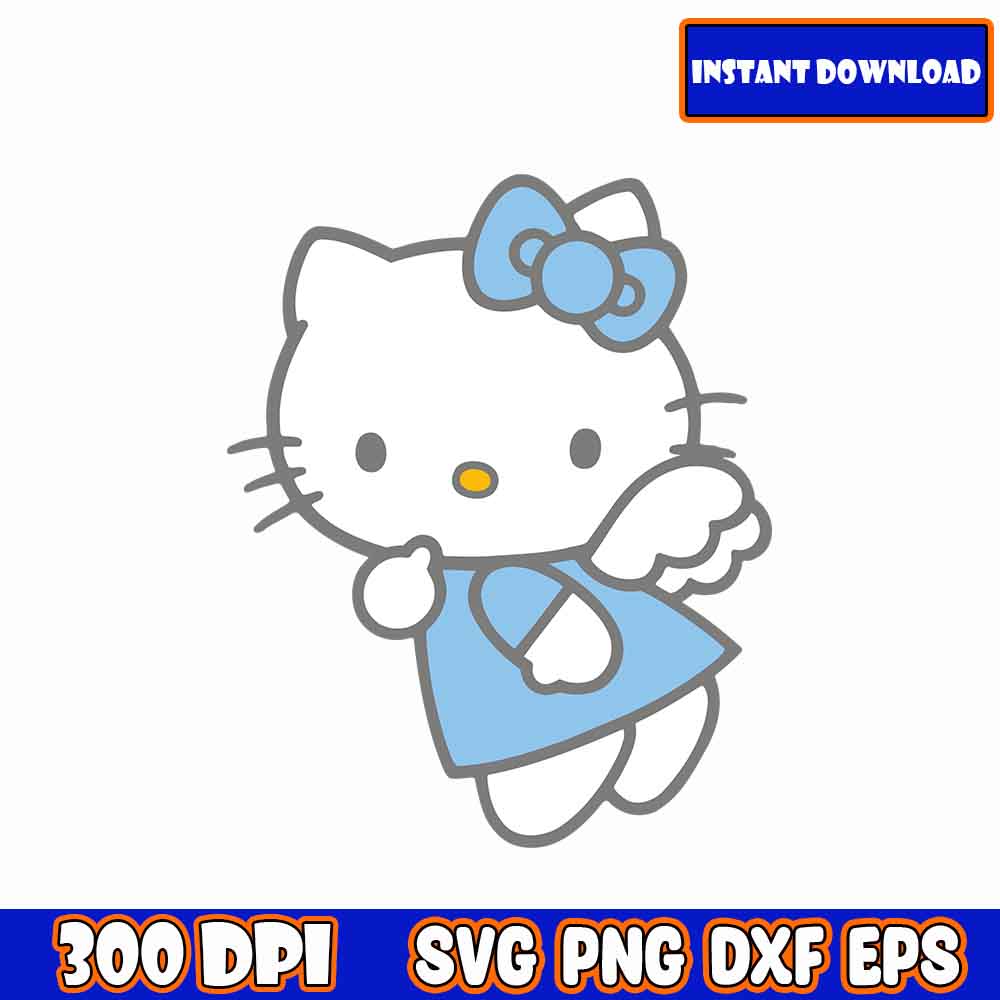 Hello-Kitty svg eps png, Hello-Kitty Bundle svg, for Cricut, | Inspire ...