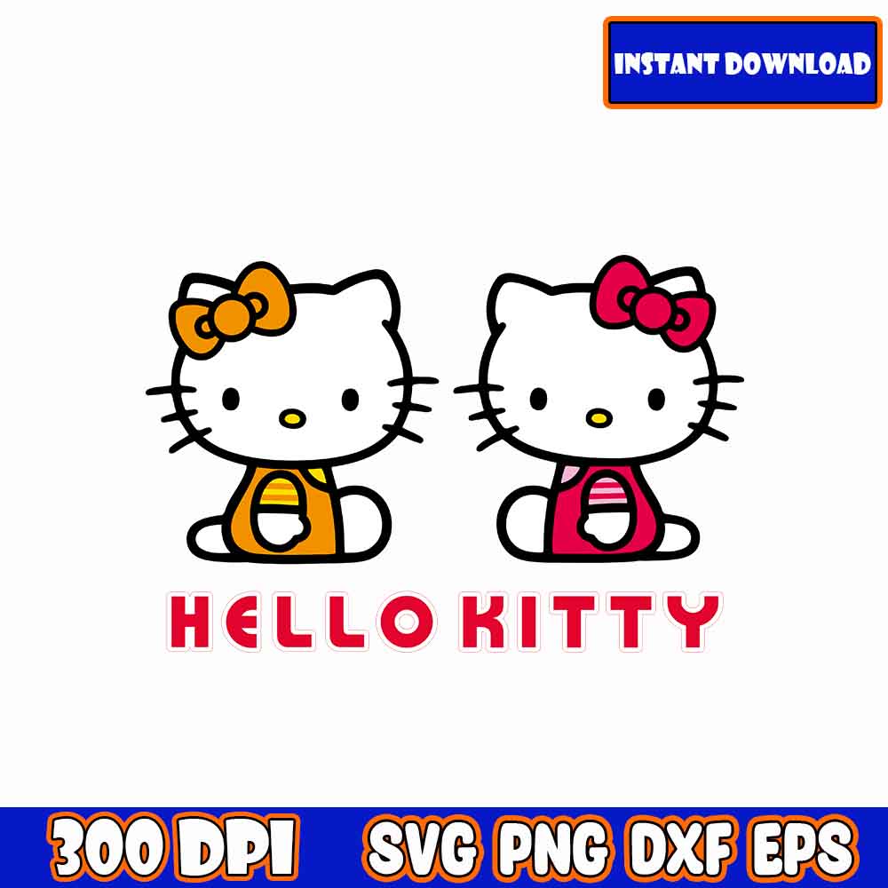 Hello-Kitty svg eps png, Hello-Kitty Bundle svg, for Cricut, | Inspire ...
