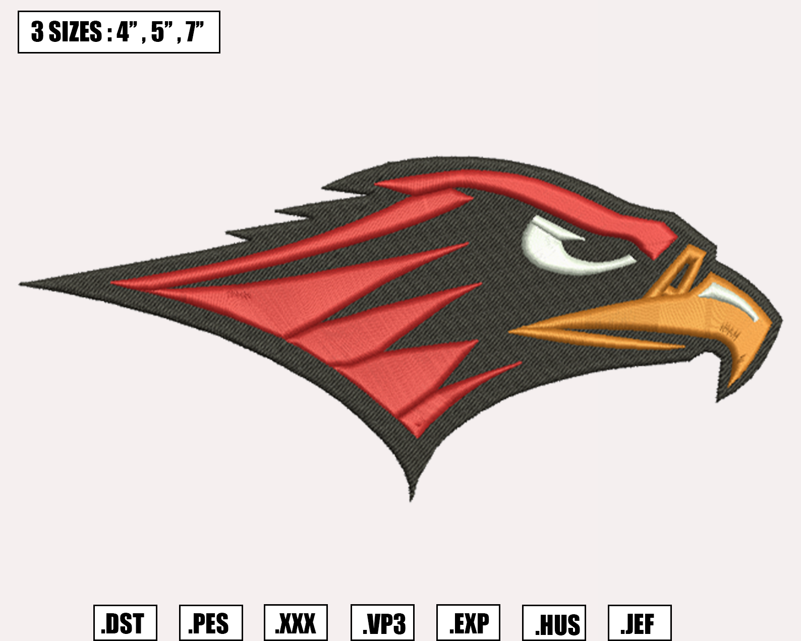 Seattle Redhawks Embroidery Designs, NCAA Logo Embroidery F - Inspire ...
