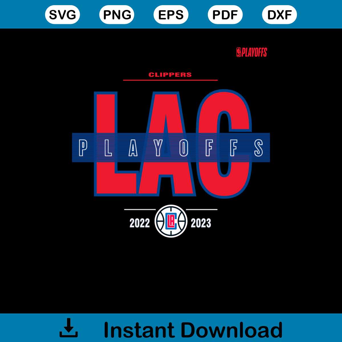 LA Clippers 2023 NBA Playoffs SVG Graphic Designs Files - Inspire Uplift