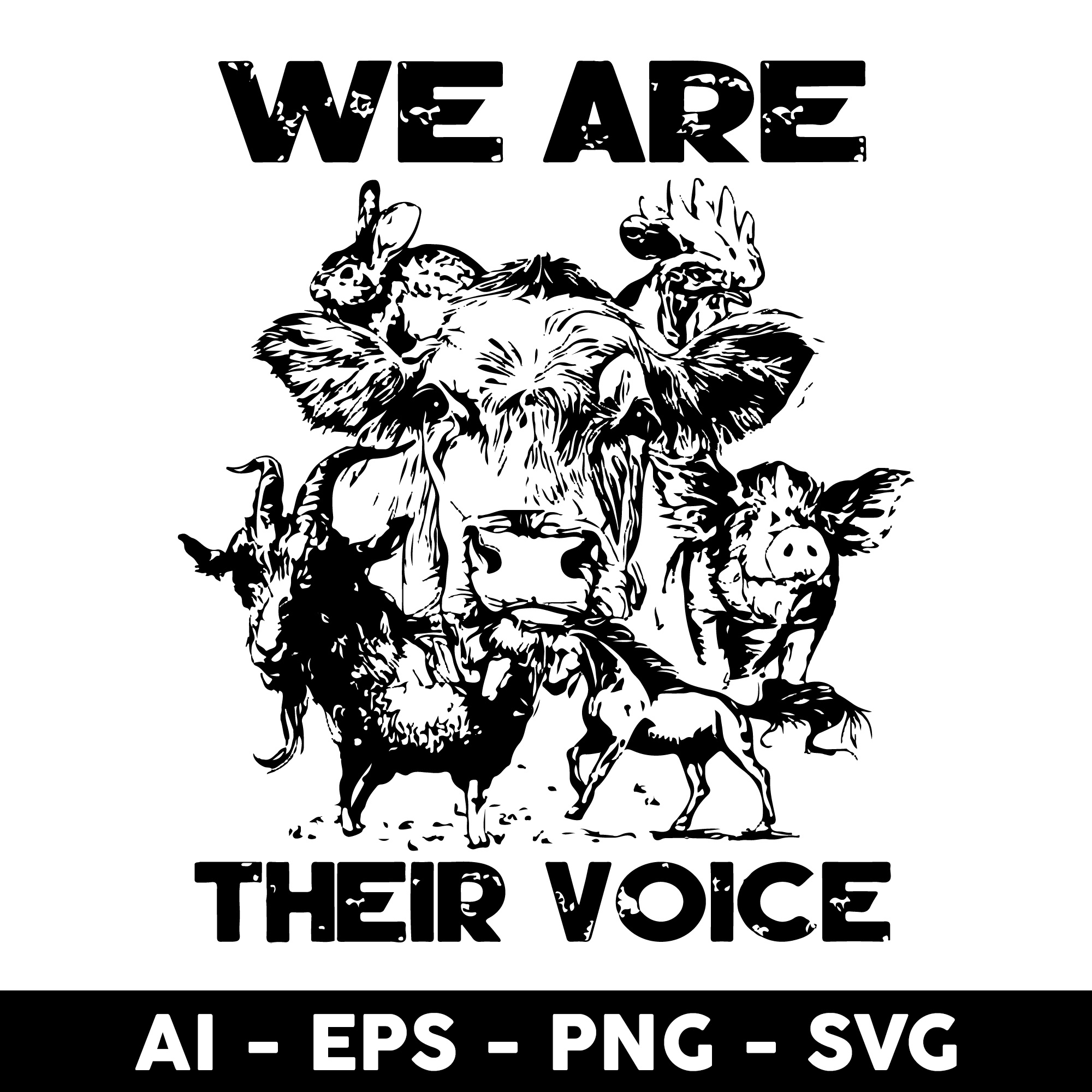We Are Their Voice Animal Svg, Their Voice, Animal Svg - Dig | Inspire ...