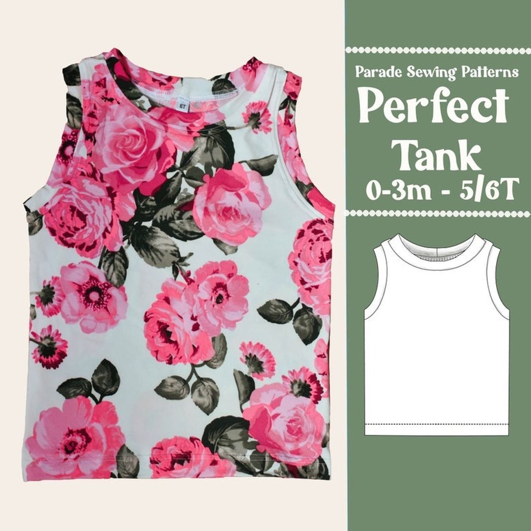 Baby or Child TANK TOP SEWING Pattern pdf | Sew a Perfect Ta | Inspire ...