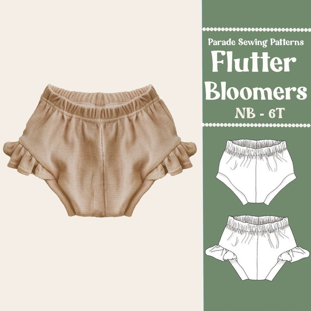FLUTTER BLOOMERS SEWING Pattern | baby bloomer pattern, diap | Inspire Uplift