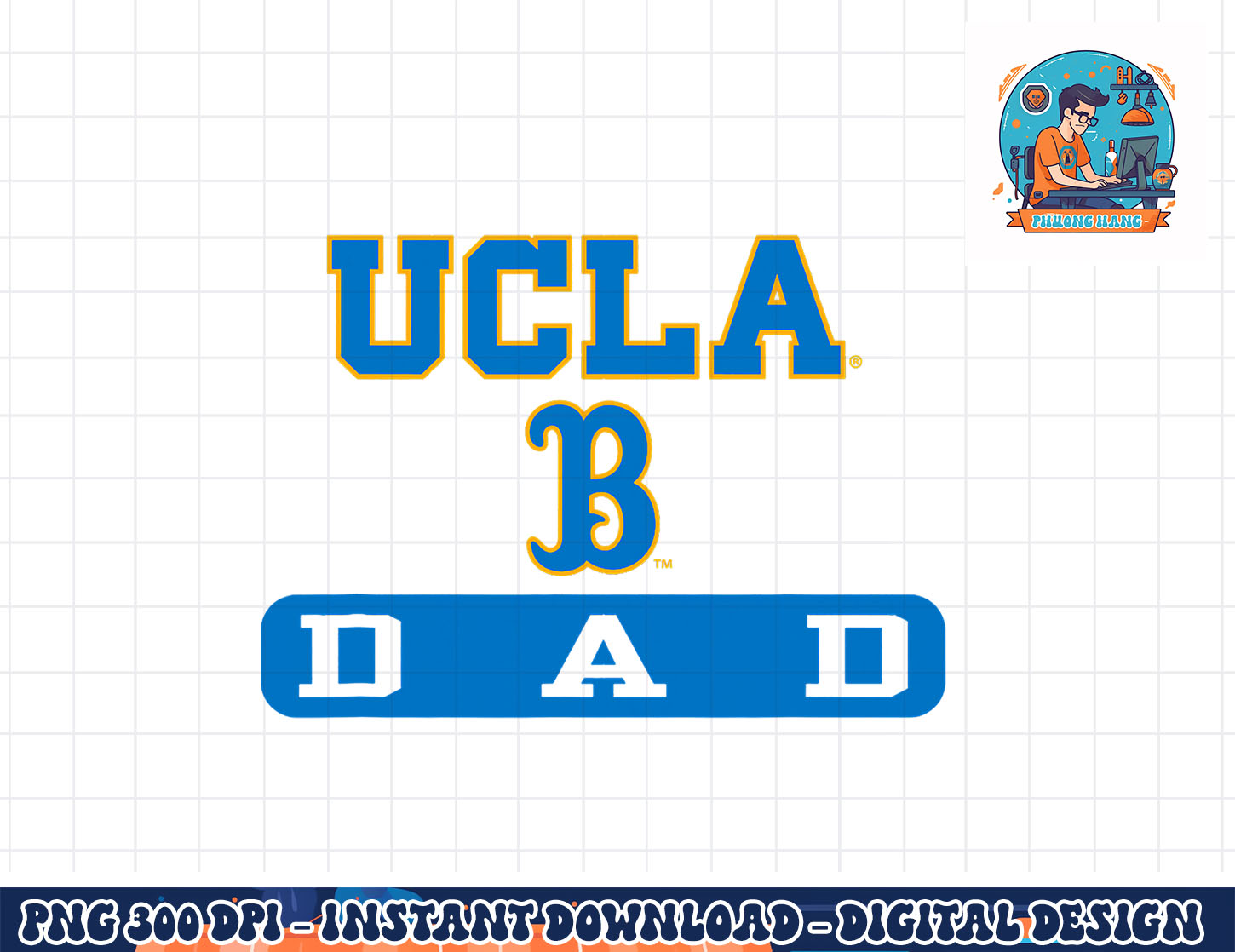 UCLA Bruins Dad Officially Licensed png, sublimation copy - Inspire Uplift