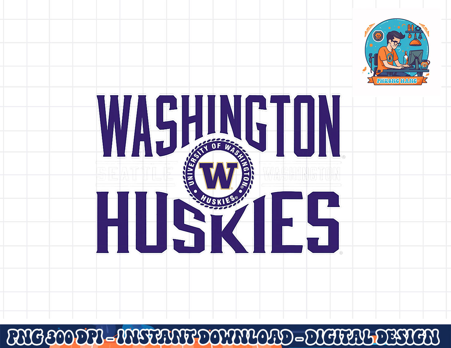 Washington Huskies Formal Officially Licensed png, sublimat | Inspire ...