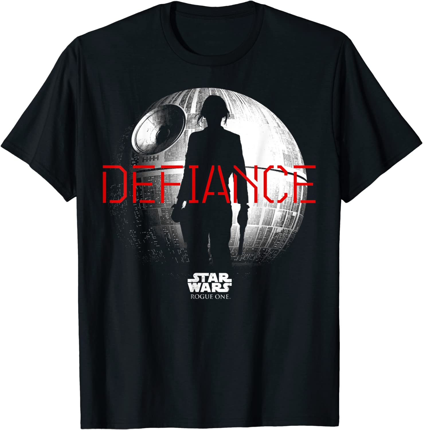 Star Wars Rogue One Jyn Silhouette Defiance Graphic T-Shirt | Inspire ...