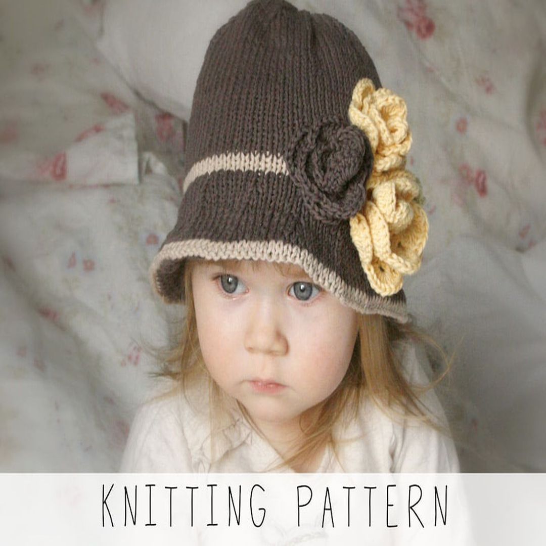 KNITTING PATTERN brim hat x Girls summer hat pattern x Sun h | Inspire ...