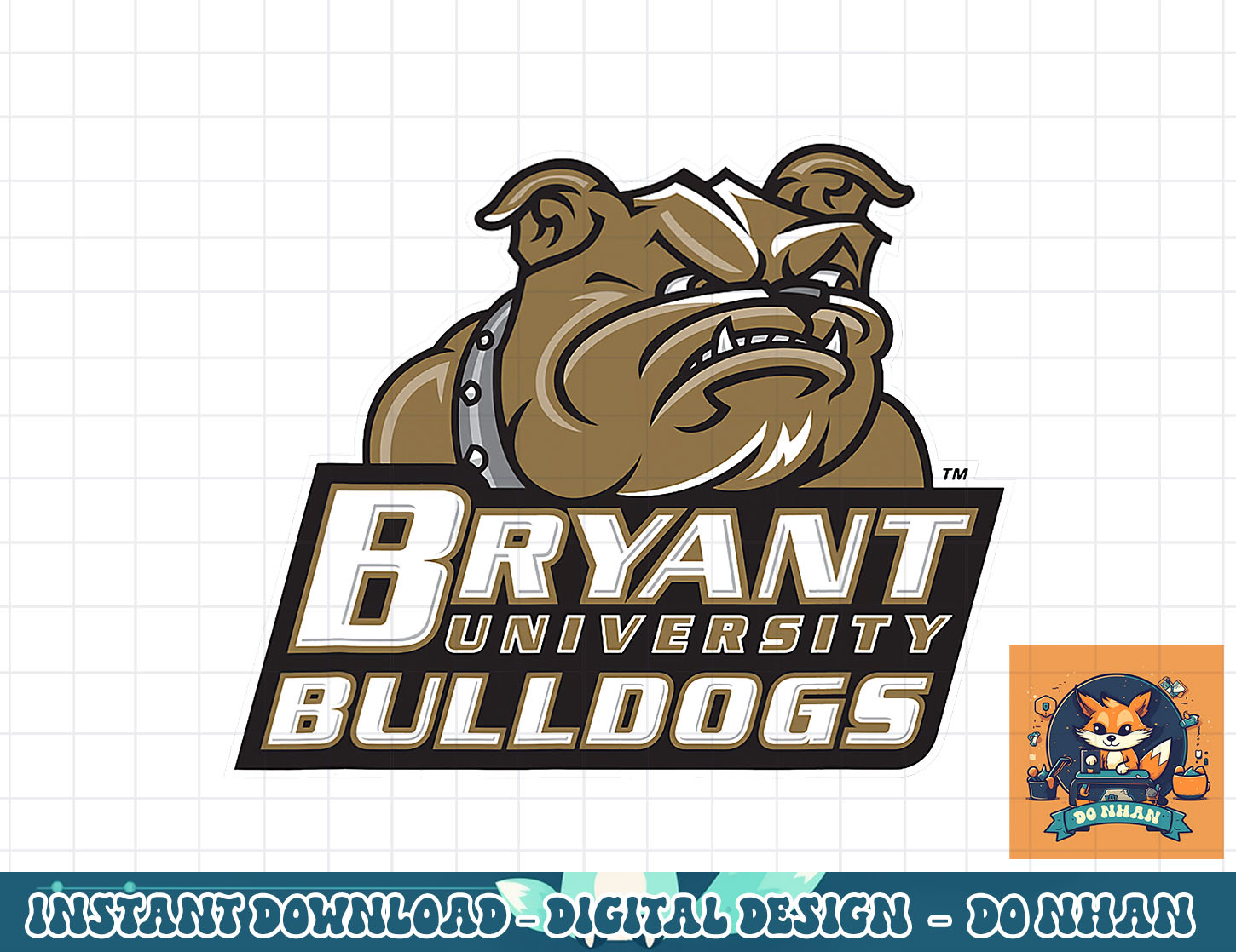 Bryant Bulldogs Icon Officially Licensed png, sublimation - Inspire Uplift