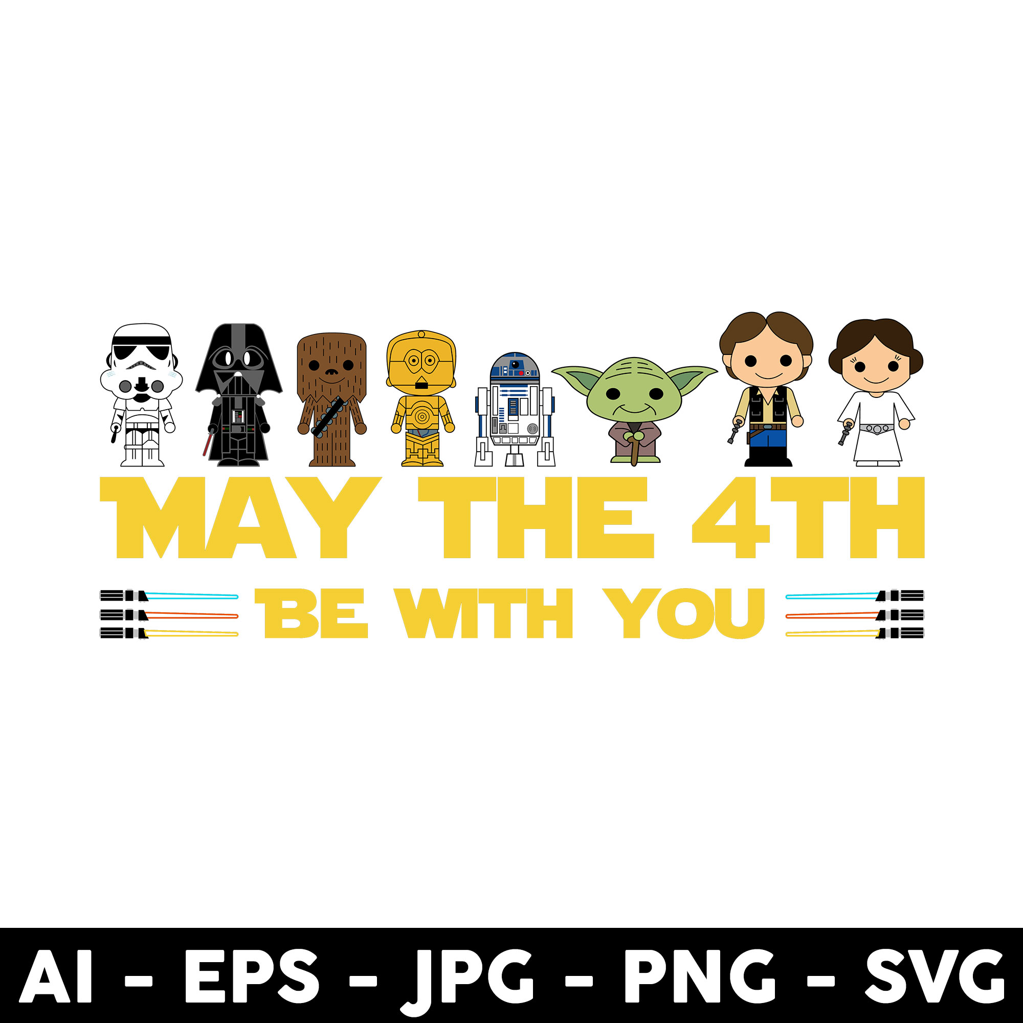 May The 4th Be With You Svg, Star Wars Svg, Baby Yoda Svg, S | Inspire ...