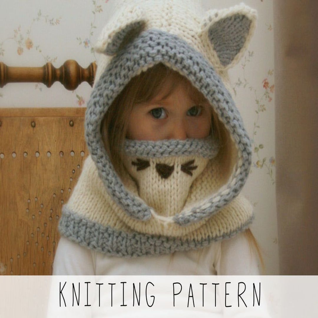 KNITTING PATTERN snood arctic fox x Snood knitting pattern x - Inspire ...