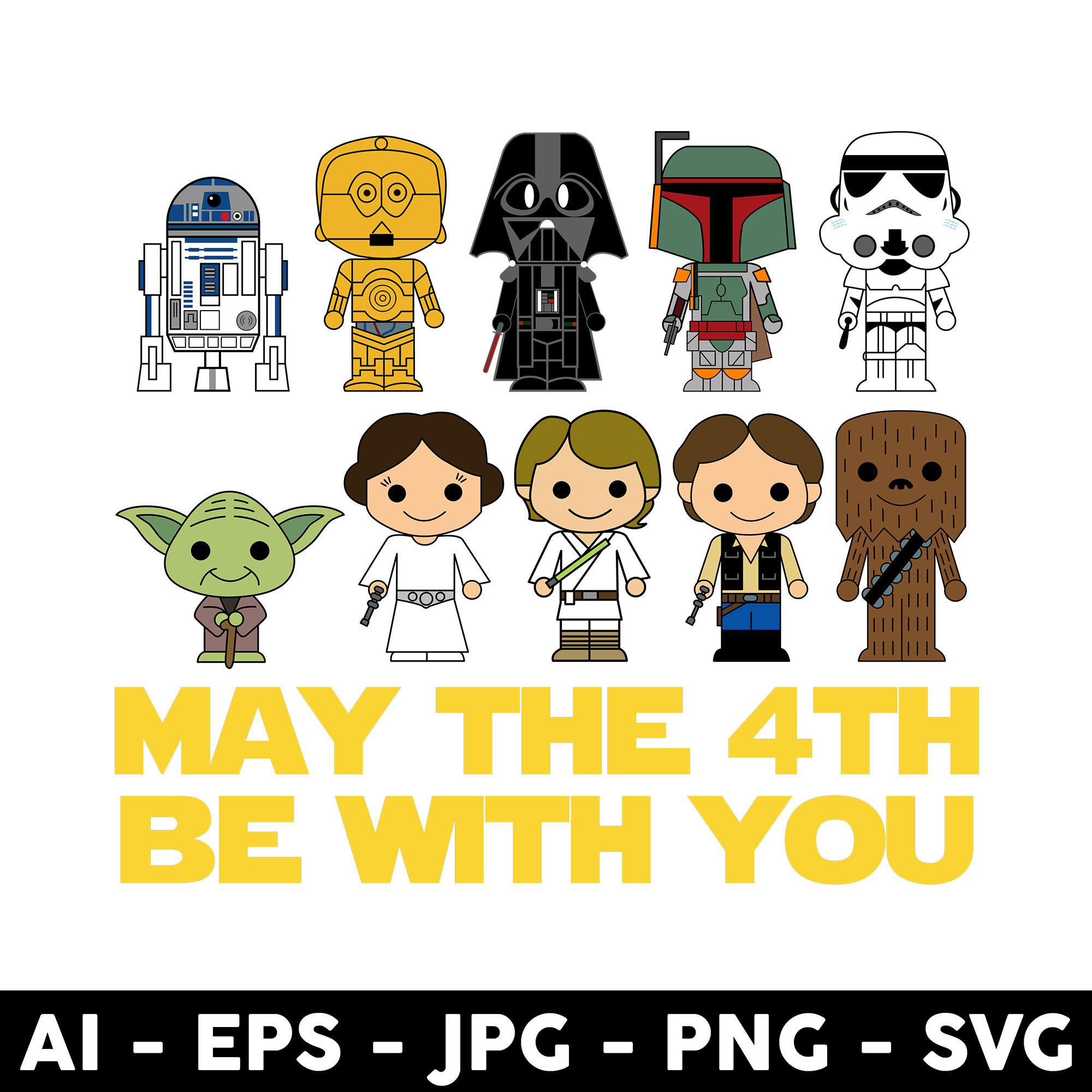 May The 4th Be With You Svg, Star Wars Svg, Baby Yoda Svg, S - Inspire ...