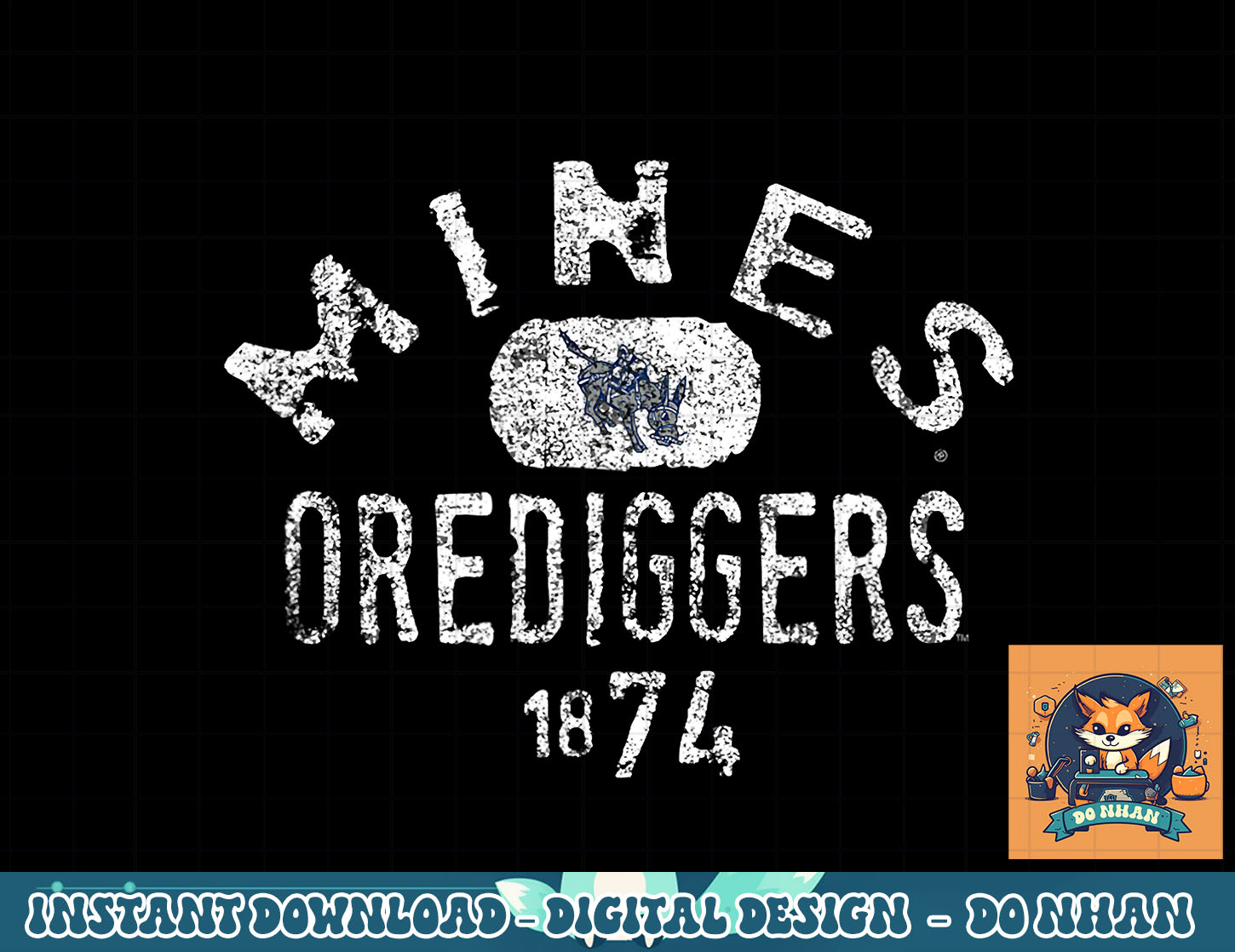 Colorado School Of Mines Orediggers Vintage 1874 Logo Navy | Inspire Uplift