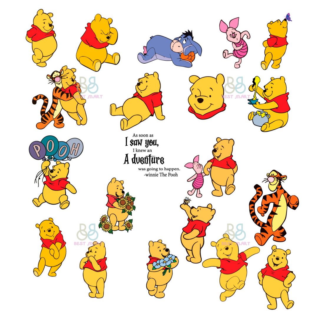 Winnie The Pooh Bundle Svg, Disney Svg, Winnie The Pooh Svg, | Inspire ...