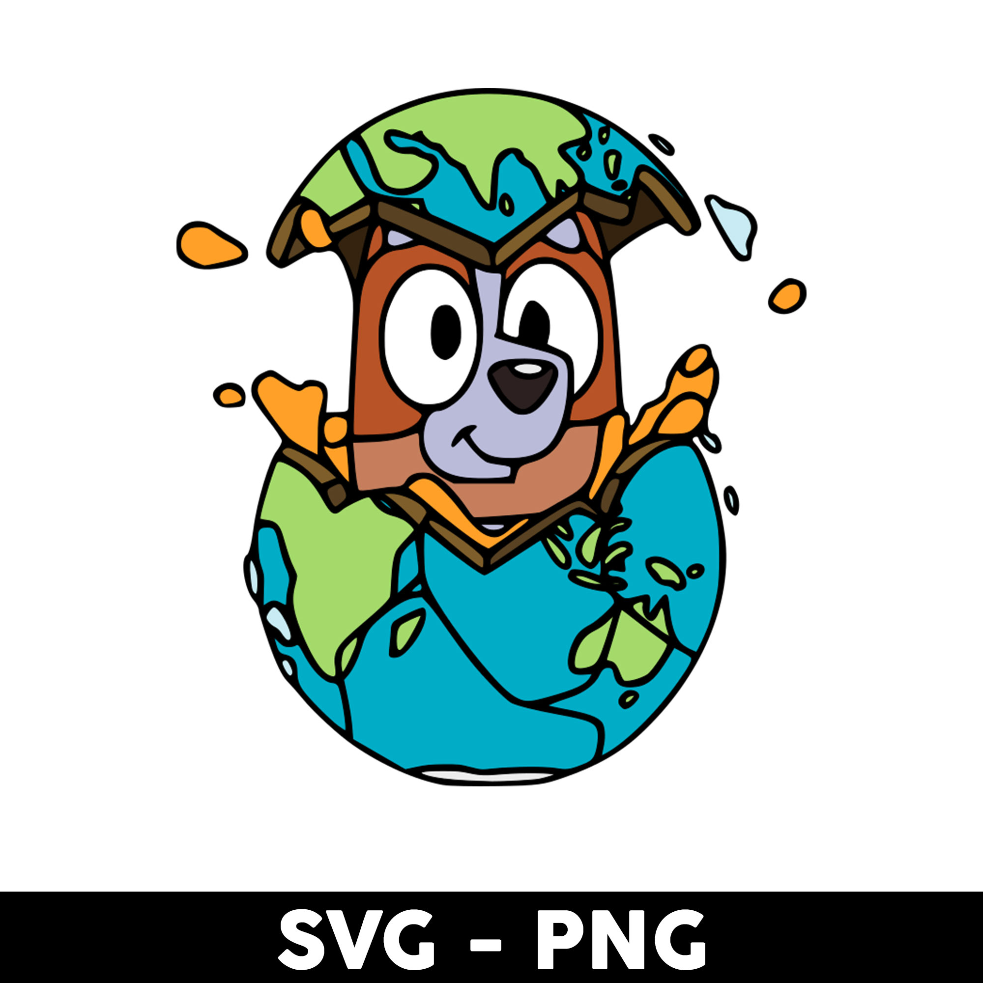 Bingo In Earth Svg, Bingo Svg, Earth Svg, Bluey Svg, Bluey D | Inspire ...