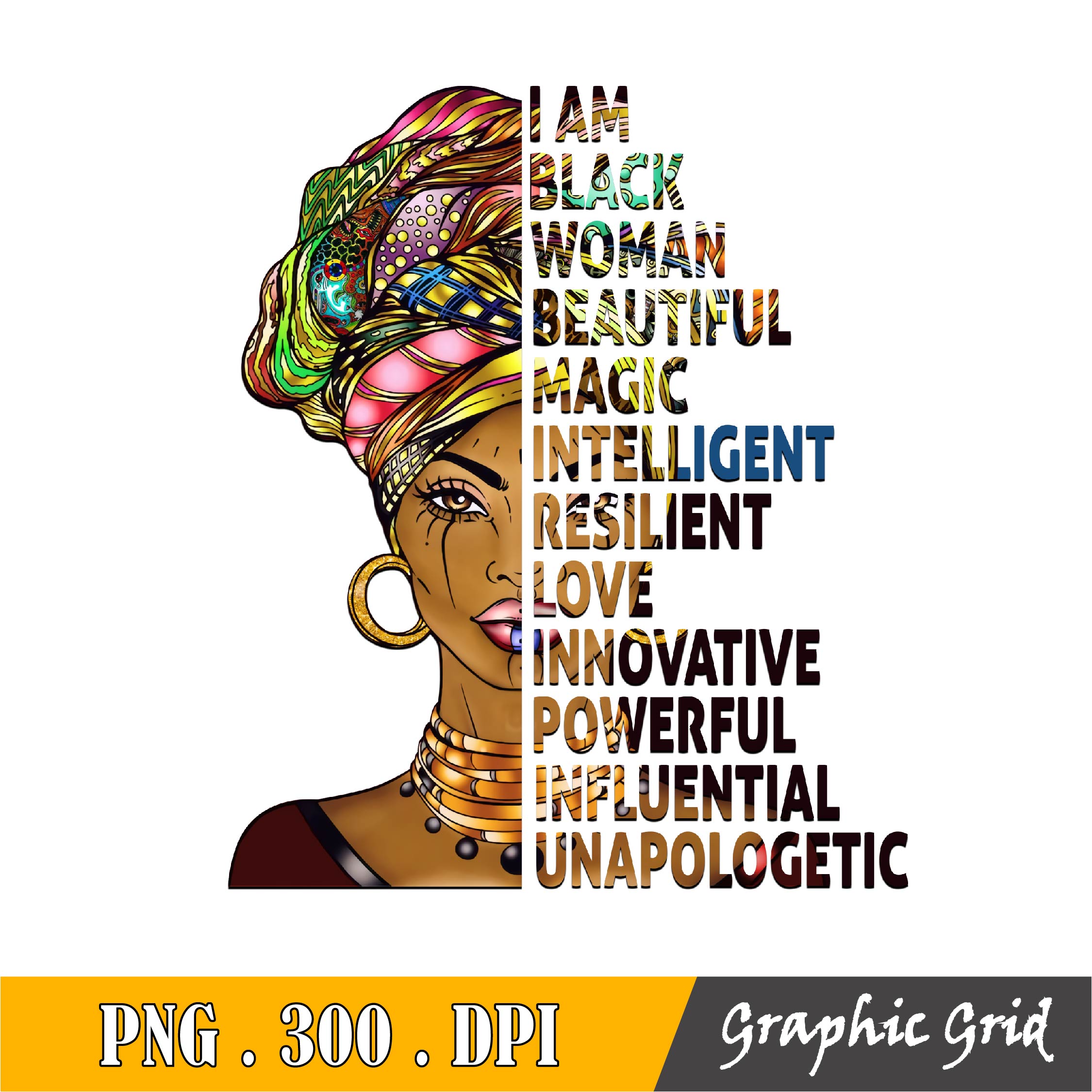 I Am Black Woman Beautiful Magic Intelligent Resilient Love | Inspire ...
