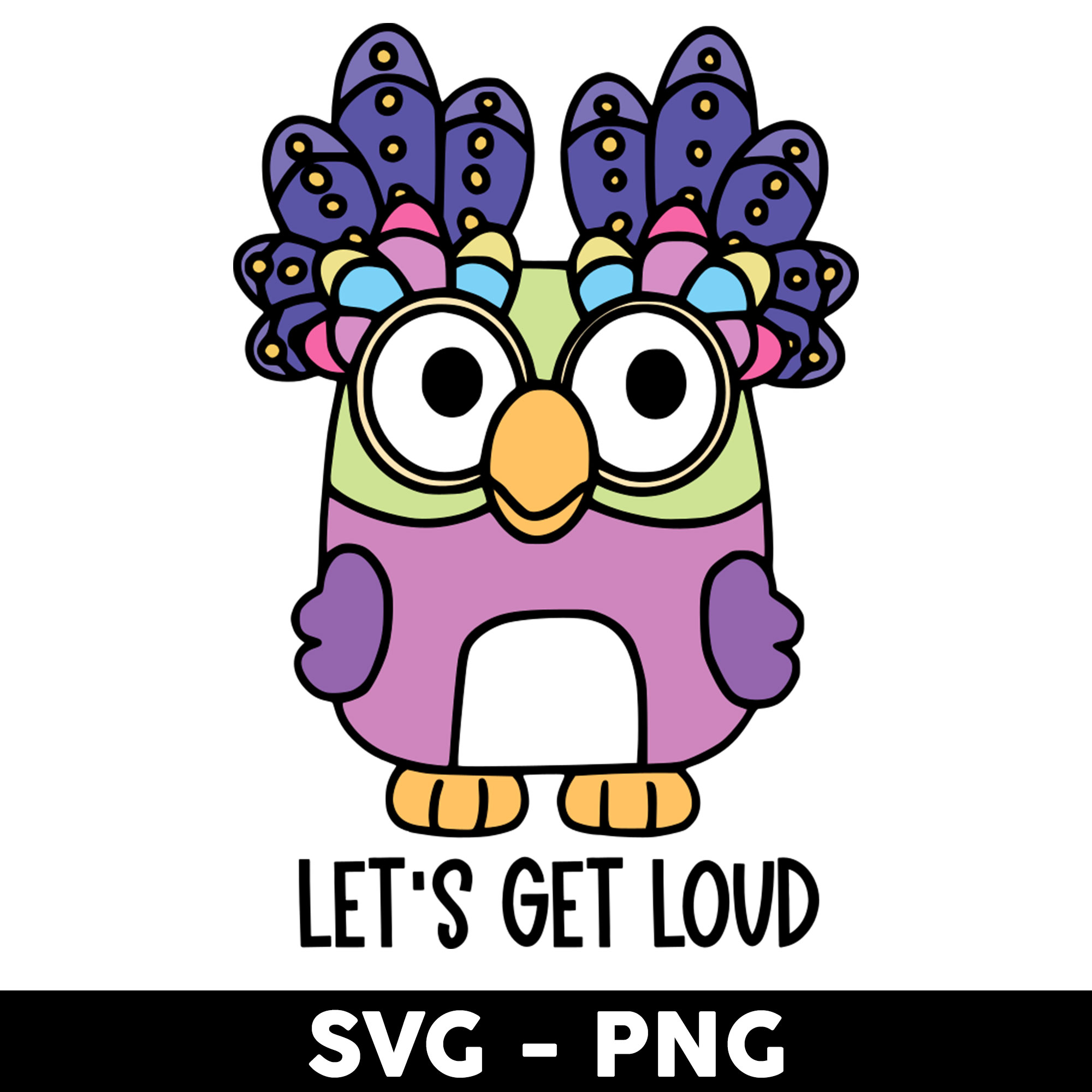 Chattermax In Color Svg, Chattermax Svg, Bluey Character Svg | Inspire ...