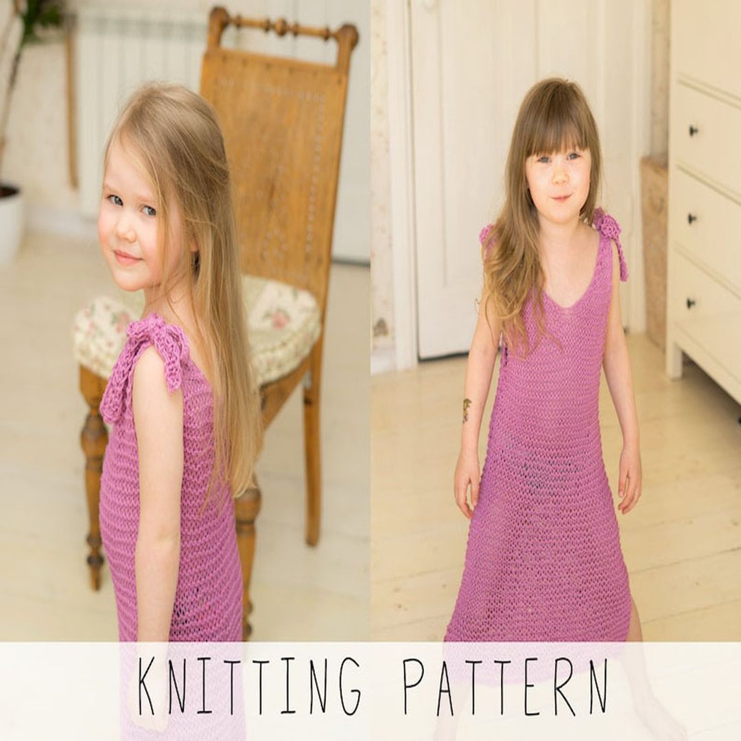 KNITTING PATTERN summer dress x Beginners dress knit pattern | Inspire ...