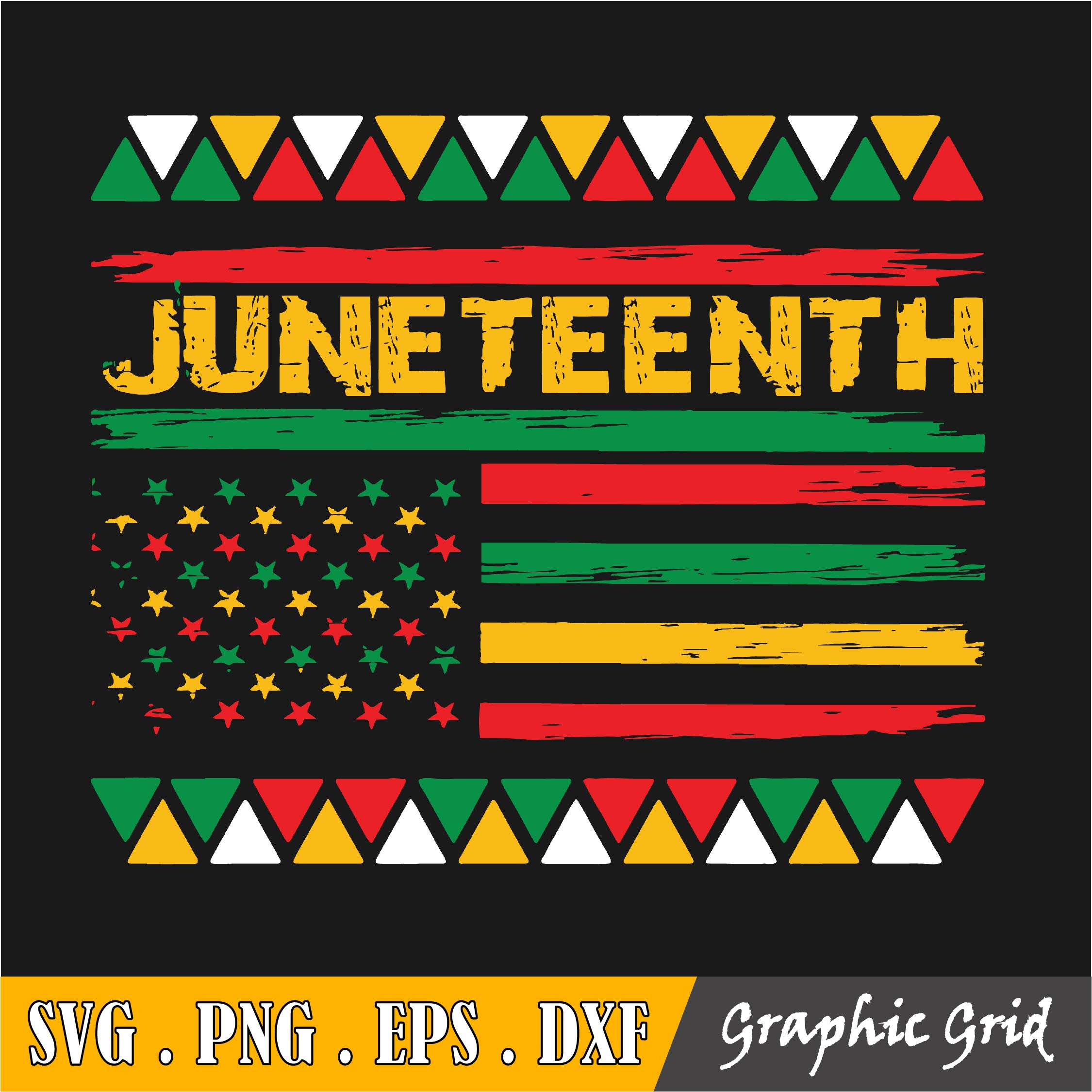 Juneteenth Fist American Flag Png Svg Cricut Cut Files Black | Inspire ...