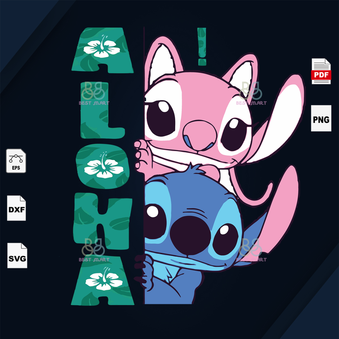 Aloha Stitch Svg, Stitch Svg, Disney Svg, Stitch Lover, Stit | Inspire ...