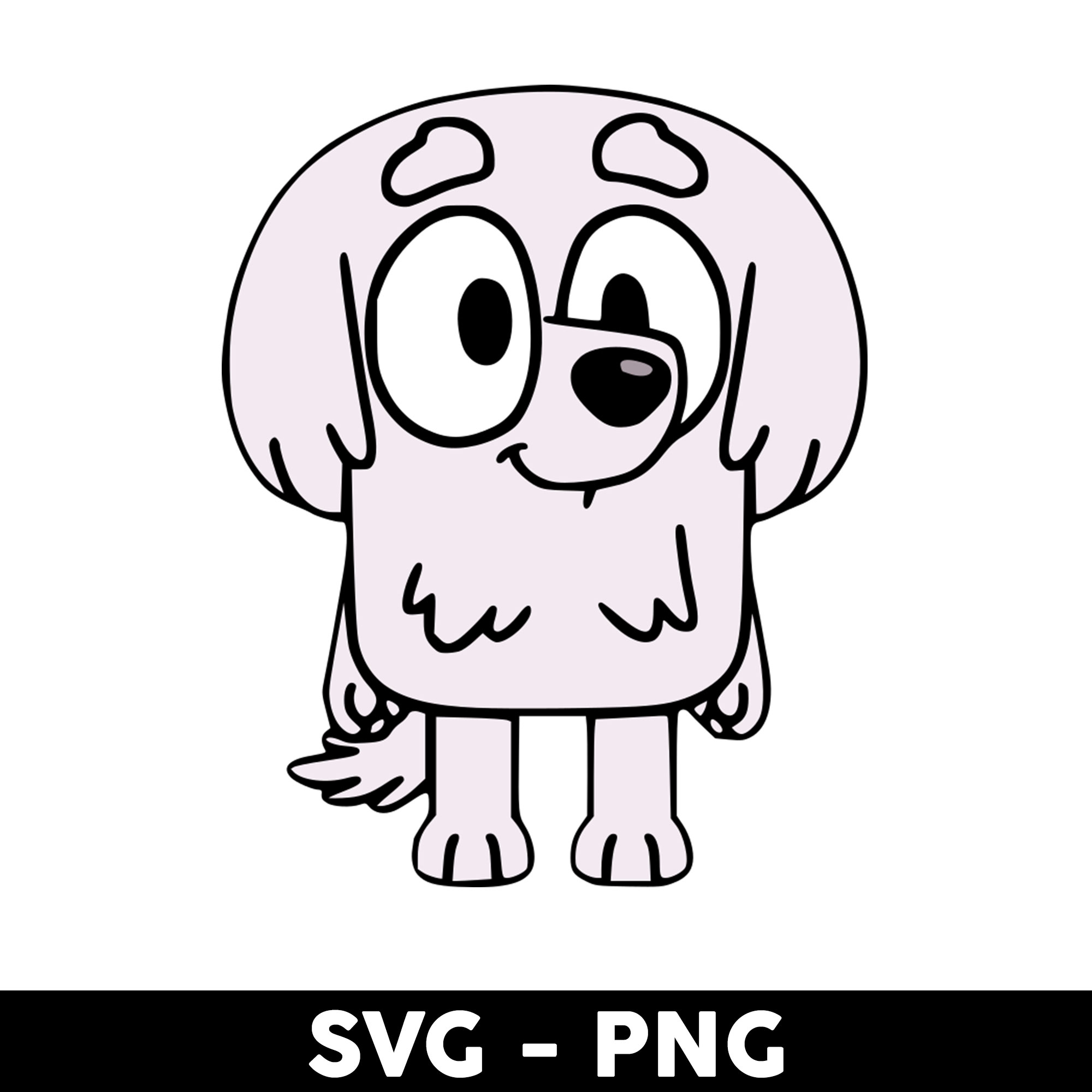 Bluey Lila Svg, Lila Dog Svg, Lila Svg, Bluey Svg, Bluey Dog | Inspire ...