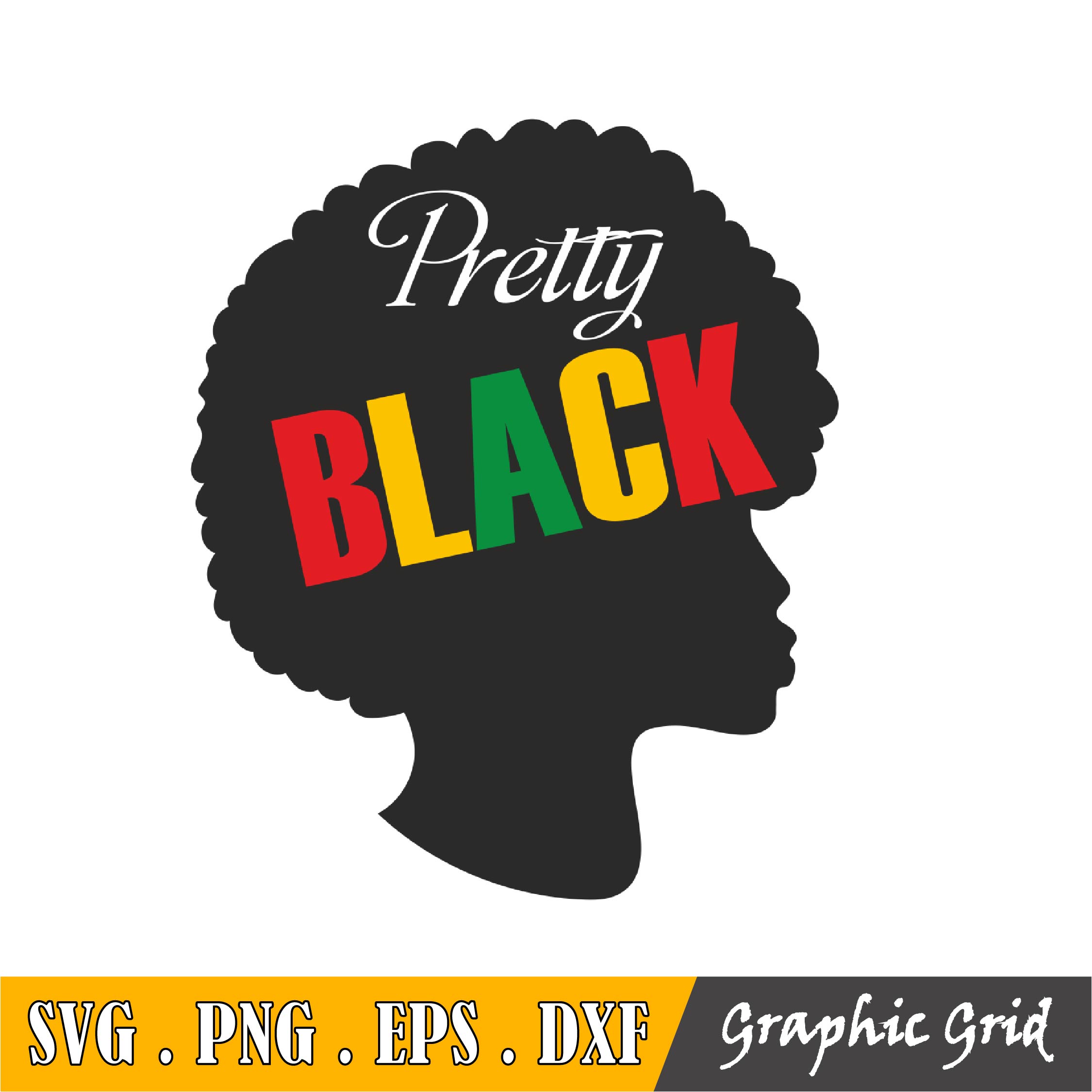 Pretty Black Svg, Black Woman Svg, Black Queen Svg – Png, Dx | Inspire ...