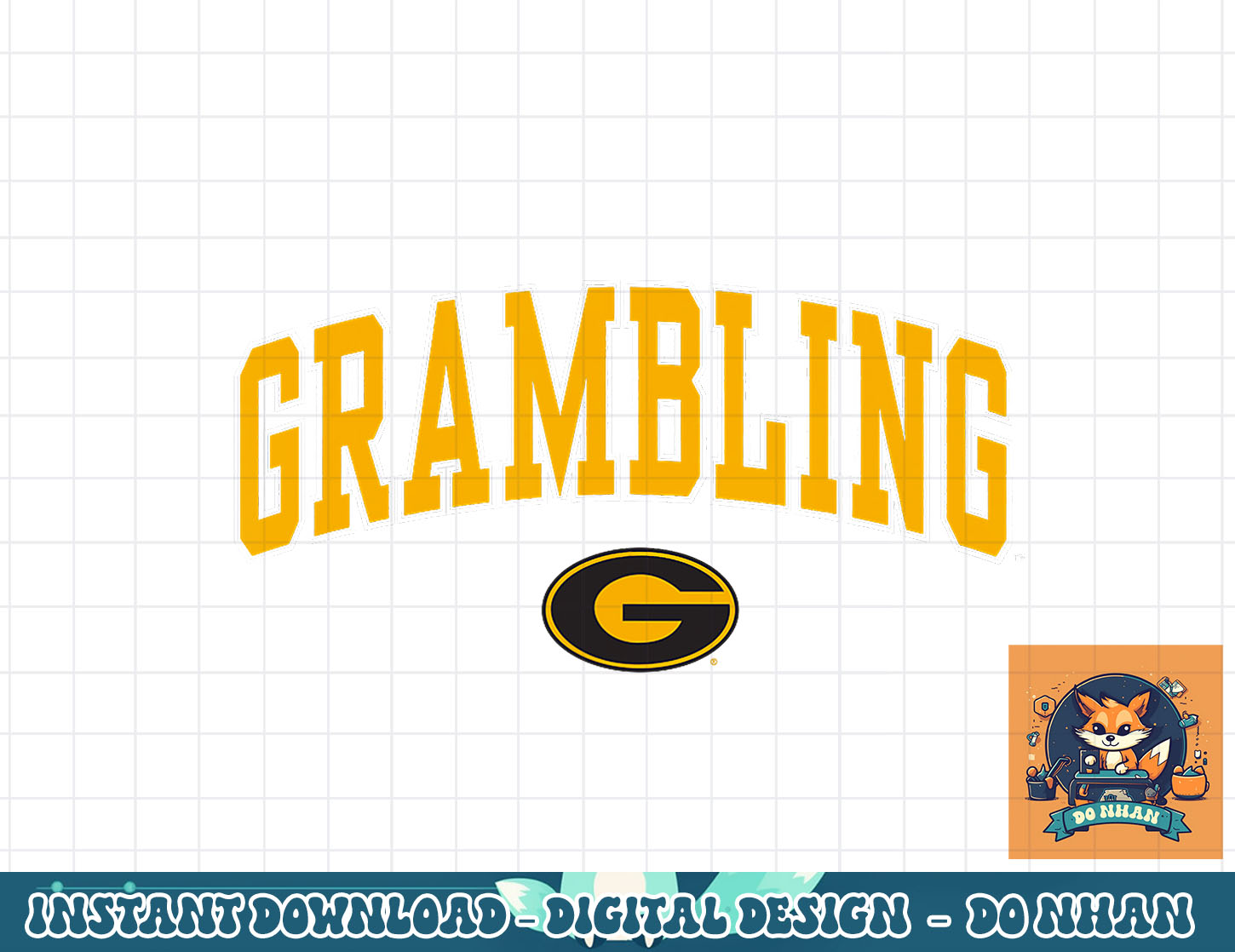 Grambling Tigers Arch Over Officially Licensed png, sublima | Inspire ...