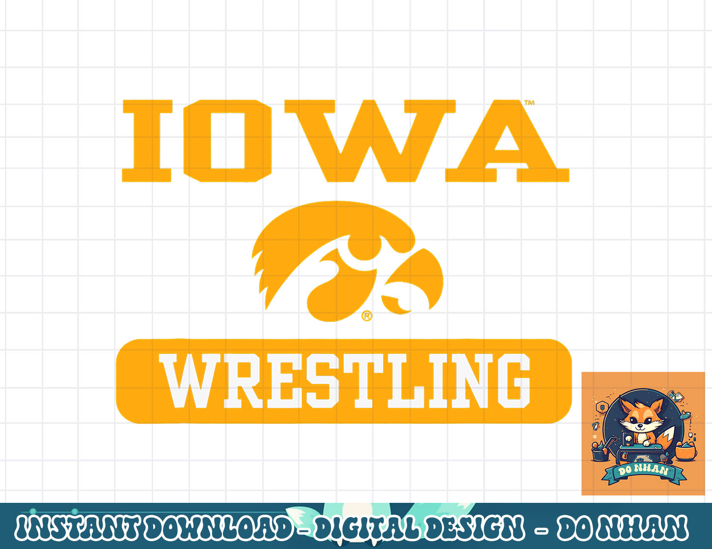 Iowa Hawkeyes Wrestling Officially Licensed png, sublimatio | Inspire ...