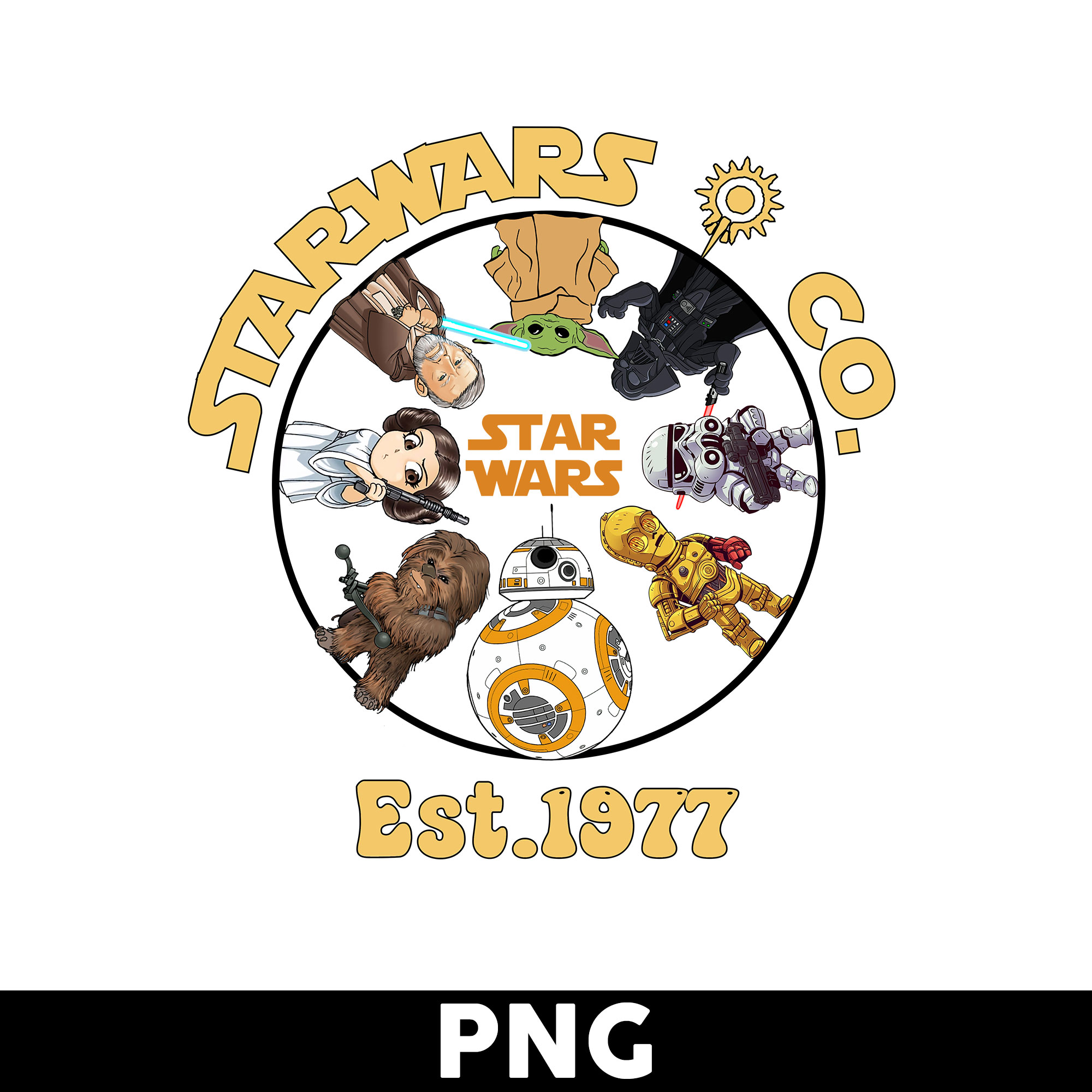 Star Wars And Co Est 1977 Png, Star Wars Png, Star Wars Char | Inspire ...
