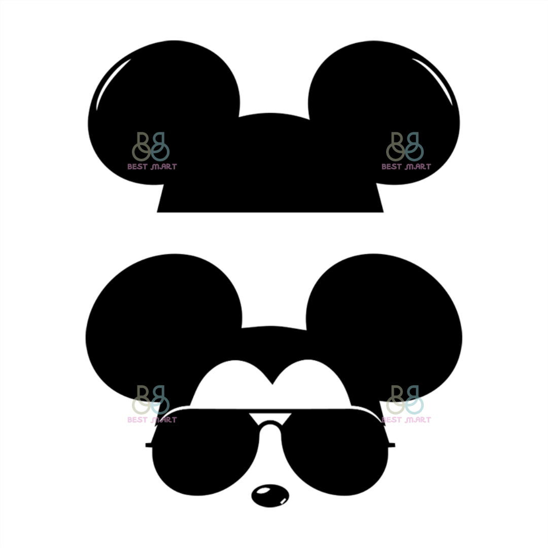 Mickey Mouse With Sunglasses Svg, Disney Svg, Mickey Svg, Mi | Inspire ...