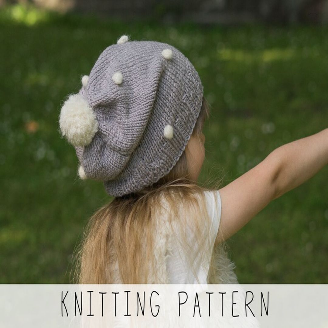 KNITTING PATTERN slouchy hat x Winter hat knit pattern x Eas | Inspire ...