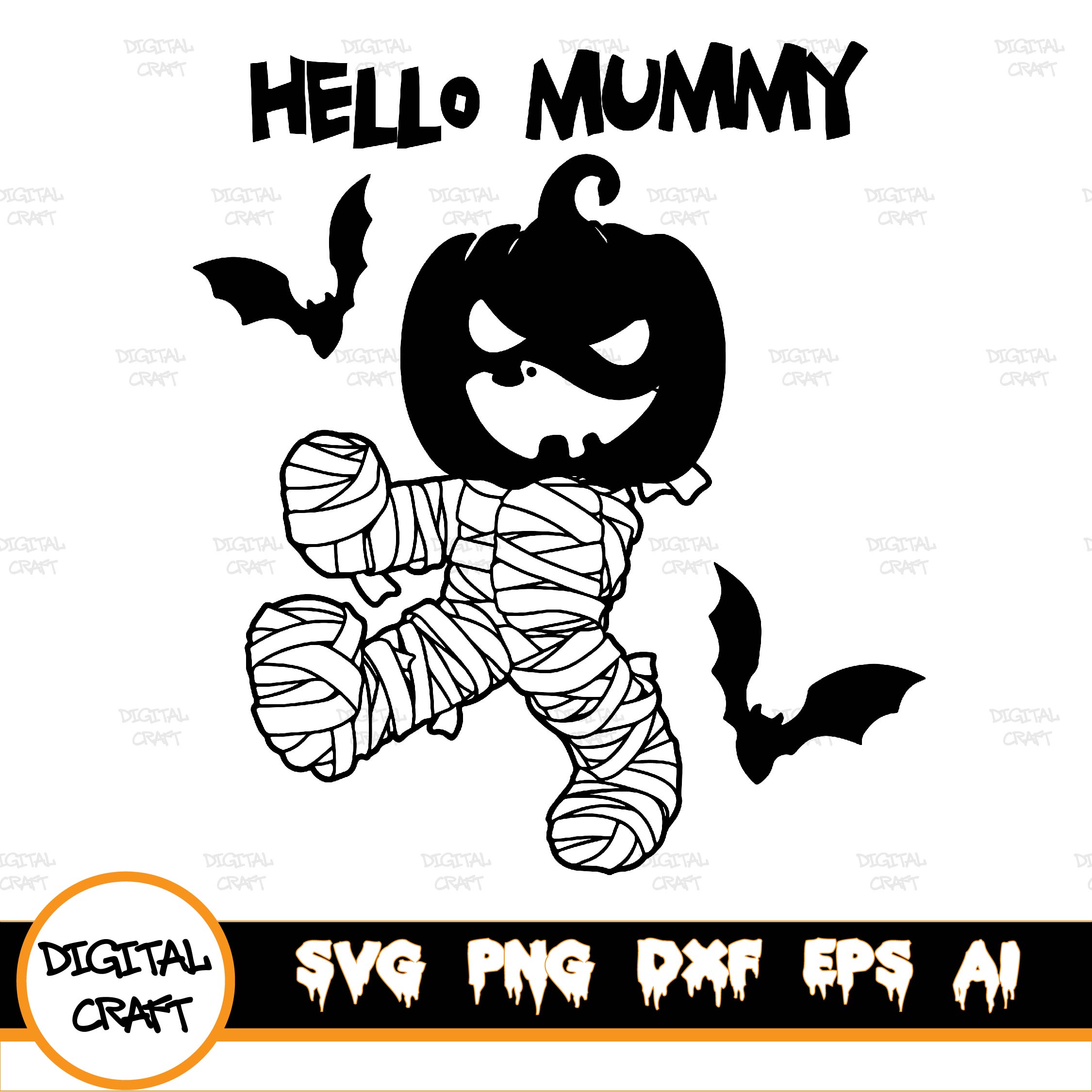 Mummy Svg, Halloween Svg, Cute Mummy Svg, Halloween Vector, | Inspire ...