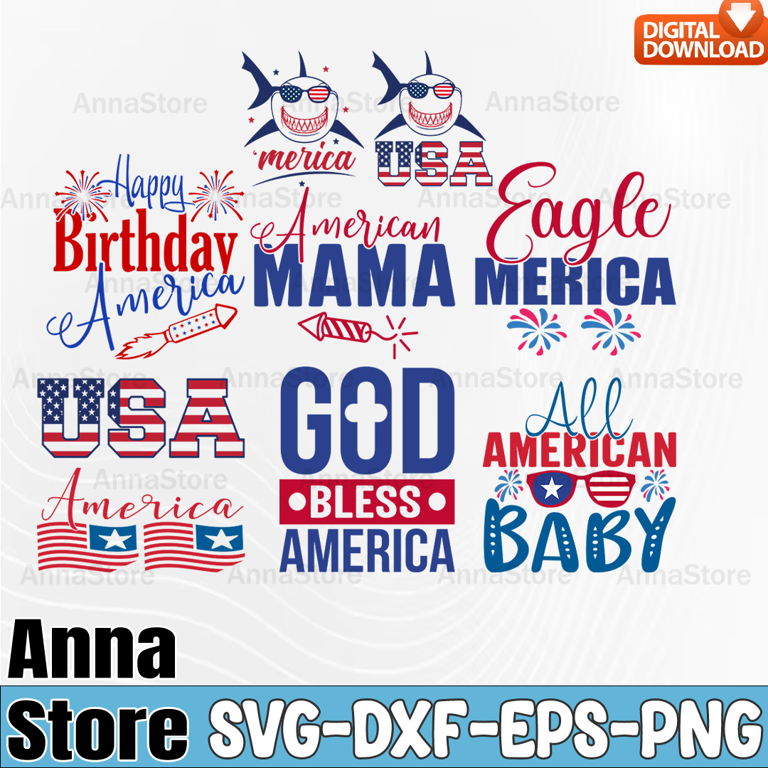 Independence Day Svg Bundle,4th Of July Svg Bundle, 4th Of J | Inspire ...