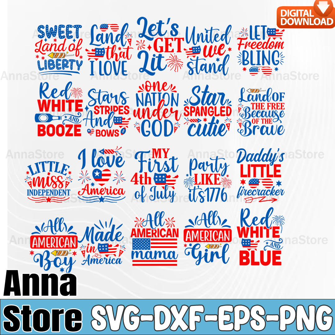 Independence Day SVG Bundle,4th Of July Svg Bundle, 4th Of J | Inspire ...