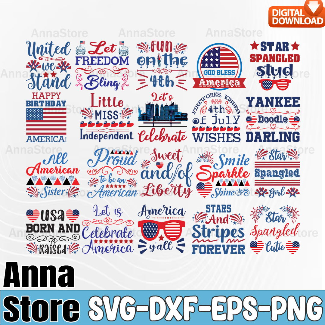 Independence Day SVG Bundle,4th Of July SVG Bundle, 4th Of J - Inspire ...