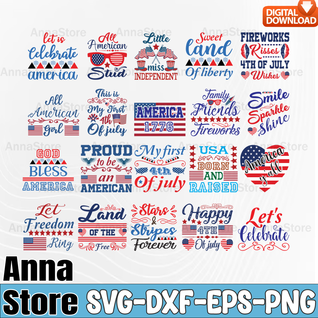 Independence Day SVG Bundle,4th Of July SVG Bundle,America S | Inspire ...