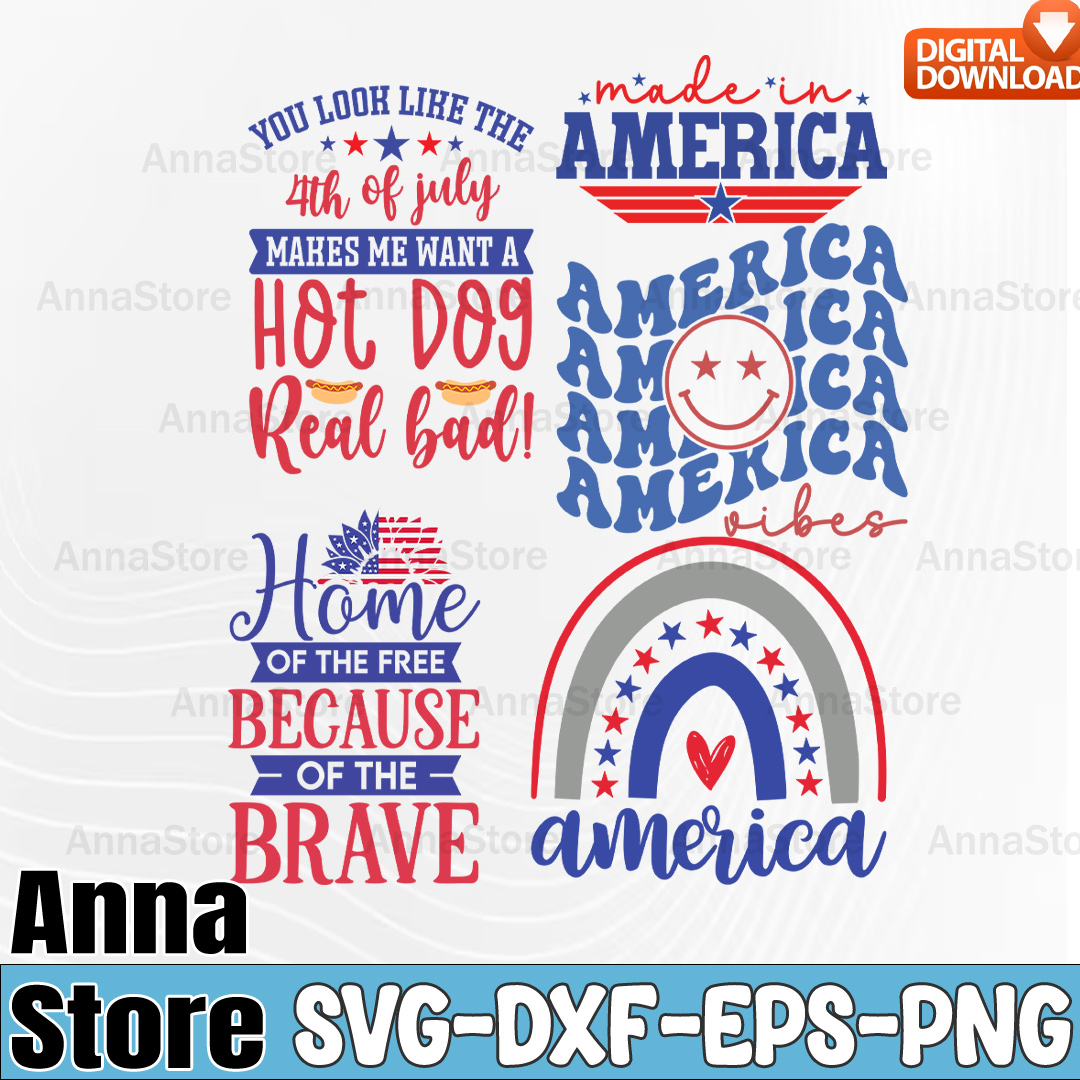 4th of July Bundle, Fourth of July Svg Bundle,Independence D | Inspire ...